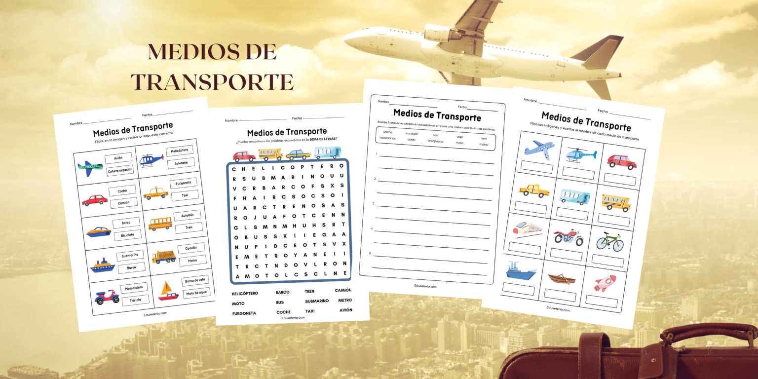 Vocabulario Medios de Transporte - Eduketería