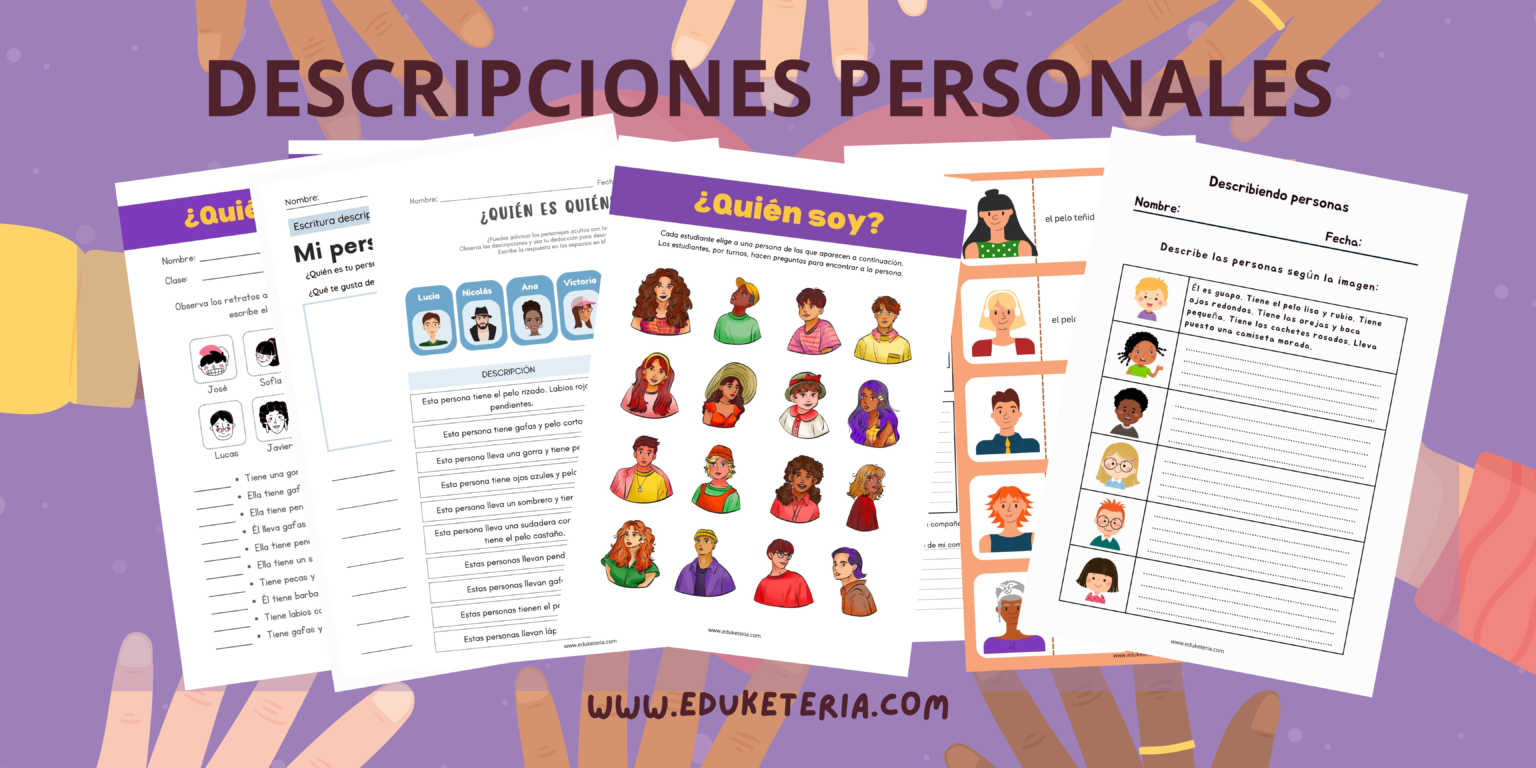 Descripciones personales. Material descargable y propuesta de juegos ...
