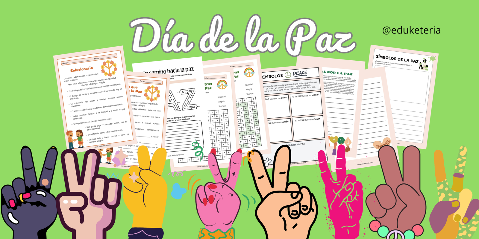 Fichas Día de la Paz listas para usar en primaria y ELE (PDF gratis ...